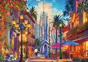 Trefl - Puzzle - Barcelona, Španělsko / 1000 dílků / 68.3 x 48 cm / vě