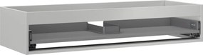 Mexen Box-A, závěsná skříňka 120 cm, 1 zásuvka, šedá matná, 91AX0-1200-235-1-62