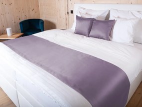 Biante Saténový přehoz/běhoun na postel Satén LUX-L043 Fialová lila 50x180 cm