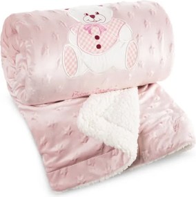 Dětská deka Pierre Cardin BABY 4 růžová / bílá