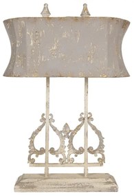 Kovová vintage stolní lampa s patinou Florence – 50x25x74 cm