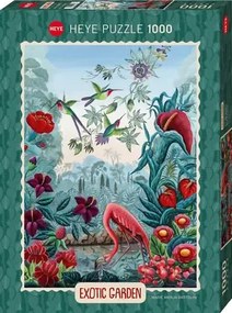 HEYE Puzzle Exotic garden: Ptačí ráj / 1000 dílků / 50 x 70 cm