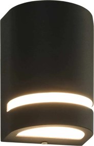 vidaXL Venkovní nástěnná svítidla 2 ks 35 W černá půlkruhová [45648]