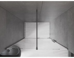 Mexen Velar, posuvné dveře do otvoru 130x200 cm, 8mm čiré sklo, grafitová matná, 871-130-000-01-66