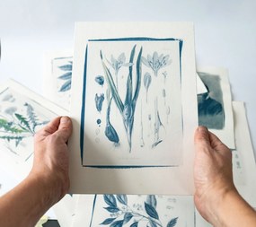 Botanická fotografie na zeď - Ocún podzimní - 21 x 30 cm (A4) / bez rámu (s háčkem na zavěšení)