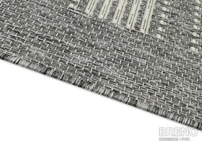 Breno Kusový koberec CASA 601 silver, 80x150 cm, Šedá/Stříbrná