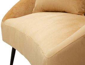 Designová pohovka Caerwyn 137 cm hnědá / černá