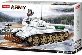 Sluban WWII M38-B0978 Bitva o Budapešť Bílý tank T-34/85 / LEGO-kompat