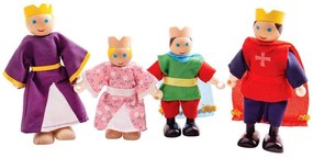 Bigjigs Toys Dřevěné postavičky královská rodina