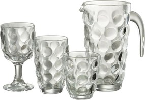 Transparentní skleněný džbán s bublinami Loupe - 17*12*22cm / 1000ml