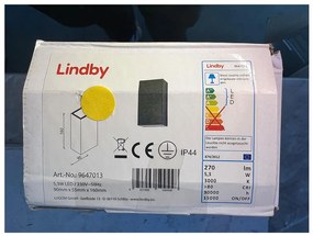 Lindby | Lindby - LED Venkovní nástěnné svítidlo WEERD LED/5,3W/230V IP44 | LW1185