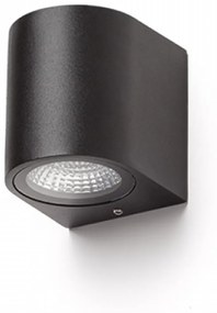 Rendl R12027 venkovní nástěnné LED svítidlo ZACK I, antracitové, 3W, 58°, 3000K, IP54, 8cm