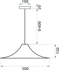 Toolight - Stropní závěsná lampa 1xE27 APP483-1CP, růžové zlato, OSW-00907