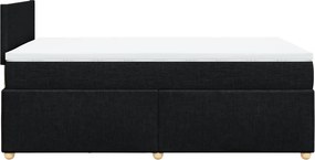 Box spring postel s matrací černá 120x200 cm textil 3288942