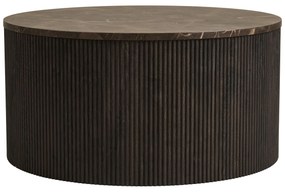 House Nordic Konferenční stolek ROTA hnědý mramor ø80 cm