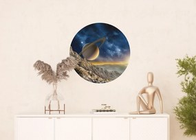 Samolepící vliesová fototapeta na zed' Východ Saturnu | 70 x 70 cm | DCR3215