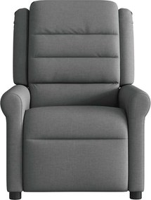 Elektrické masážní polohovací křeslo tmavě šedé textil 3303305