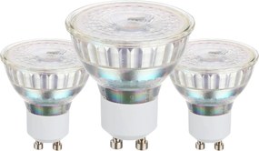 EGLO LED-SCOB žárovka GU10 4,5W 345lm 3000K pr. 50 x 52 mm, čirá, 3 ks