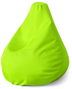 Sablio Sedací vak Pear Limetková - 70 x 95 x 15 cm