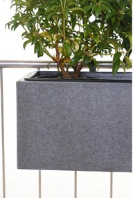 Balkonový truhlík BENNO, vláknocement, šířka 82 cm, šedý