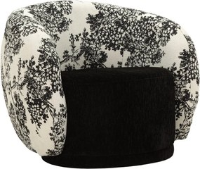 Černobílé křeslo Oriental Style – Mauro Ferretti