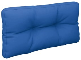 vidaXL Poduška na palety královsky modrá 80 x 40 x 12 cm textil