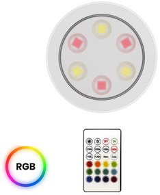 LED svítidlo Jojo, 1x LED 0,6w 3000-6000k, w, RGB, ovladač