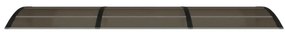 vidaXL Vchodová stříška 300 x 80 cm polykarbonát [153584] Barva: Černá
