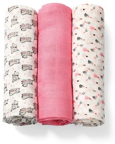 BO Bambusové pleny 3 ks Pink