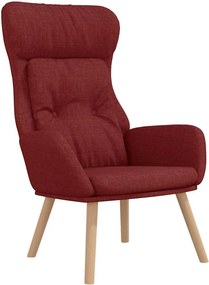 Relaxační křeslo vínové textil 341298