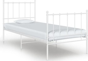vidaXL Rám postele kov 100 x 200 cm [324951] Barva: Bílá