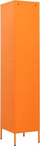 Uzamykatelná skříň oranžová 35 x 46 x 180 cm ocel 336255
