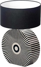 Designová stolní lampa Ilissa 62 cm černo-bílá