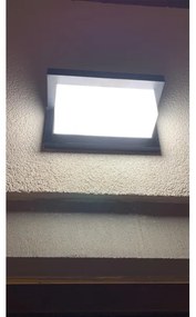 LED Venkovní nástěnné svítidlo se senzorem LED/12W/230V IP54 černá