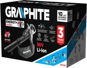 Graphite 58G036 / Aku fukar a vysavač listí / 2x18 V / 220 m3/h / vak