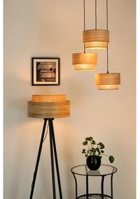 Brilagi - Stojací lampa MONTANA BOHO 1xE27/15W/230V hnědá/černá