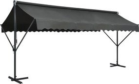 Volně stojící markýza 500 x 300 cm antracitová 145887