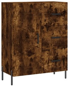 Skříň highboard kouřový dub 69,5 x 34 x 180 cm kompozitní dřevo - Default Title