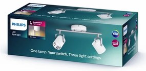 Philips 50662/31/P0 - LED Bodové svítidlo BYRE 2xLED/4,3W/230V 2200/2500/2700K