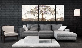 Pětidílné obrazy - strom života (150x60 cm) - Murando DeLuxe