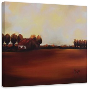 Gario Obraz na plátně Pohled na pole na venkově Rozměry: 30 x 30 cm