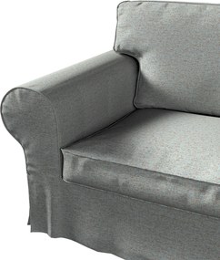 Potah na pohovku IKEA Ektorp 2-místná s lenoškou barva modrá látka pletený vzor