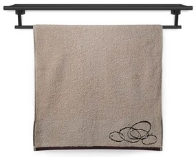 Veba Ručník a osuška Nora elipsy 450g/m2  Osuška Nora elipsy 70x140 cm nugát