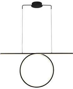 LED Lustr na lanku ODETTA LED/42W/230V 4000K černá