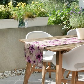 ZAHRADNÍ VODĚODOLNÝ BĚHOUN NA STŮL GARDEN 40X140 CM KVĚTY