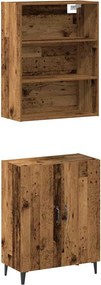 Příborník se nástěnná skříňka old wood kompozitní dřevo 3329223
