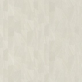 Geometrická béžová vliesová tapeta s metalickými odlesky MU3002 Muse, Grandeco