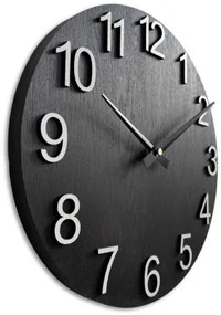 Designové nástěnné hodiny z masivního dřeva I SENTOP MAS017-3169-hands/black