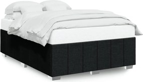 Rám postele bez matrace černý 140 x 190 cm textil 3284834