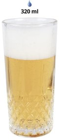 Vysoká sklenička s ornamenty – 320 ml